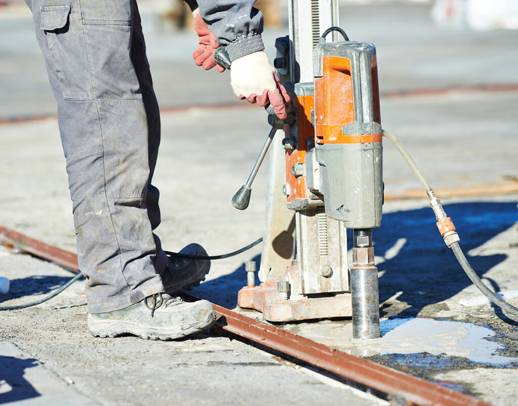 How Our Contractors Practice Safety with Concrete Drilling
